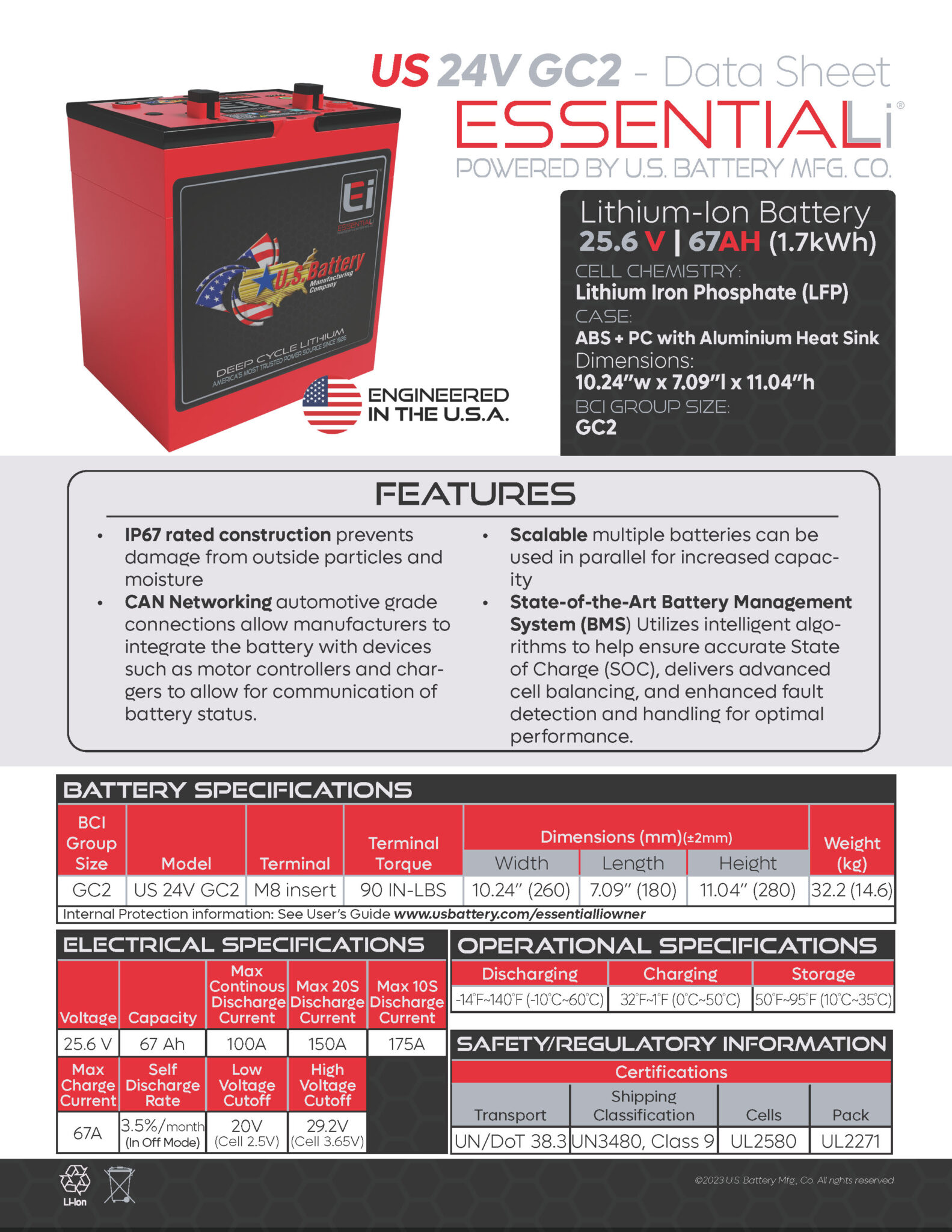 U.S. Battery Literature | U.S. Battery Mfg. Co. | Since 1926
