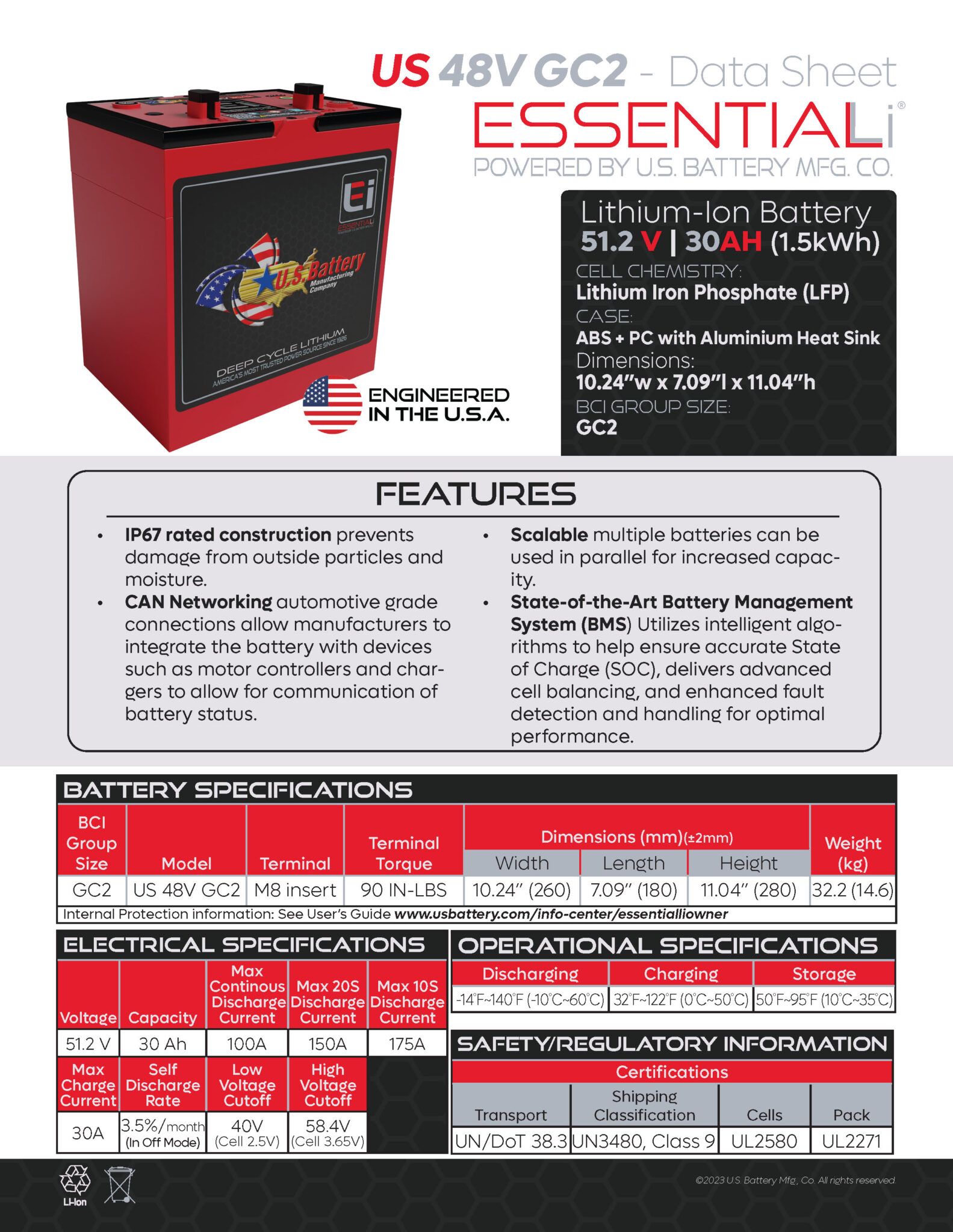 U.S. Battery Literature | U.S. Battery Mfg. Co. | Since 1926